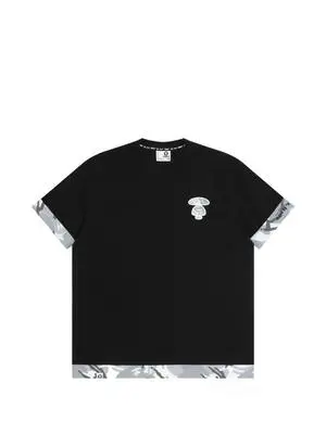 AAPE BY *A BATHING APE Moonface Camo Layered T-shirt - Black