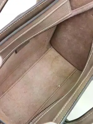 Celine Leather Luggage Tote Satchel - Brown