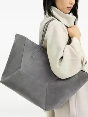 Brunello Cucinelli Suede Bag With Monili Embroidery