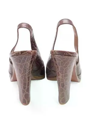 Alaïa Open-toe Slingback Pumps