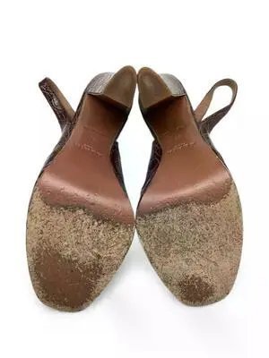 Alaïa Open-toe Slingback Pumps