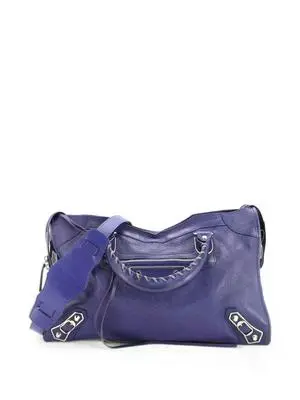 Balenciaga Classic Metallic Edge Leather Satchel Bag