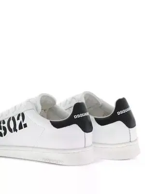 Dsquared2 Boxer Logo-print Leather Sneakers