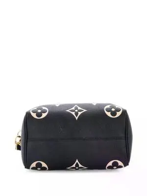 LOUIS VUITTON Speedy Bandouliere Bag Bicolor Monogram Empreinte Giant 25 Handbag - Black