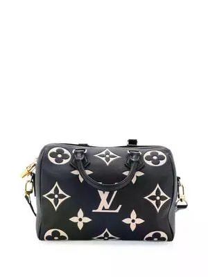LOUIS VUITTON Speedy Bandouliere Bag Bicolor Monogram Empreinte Giant 25 Handbag