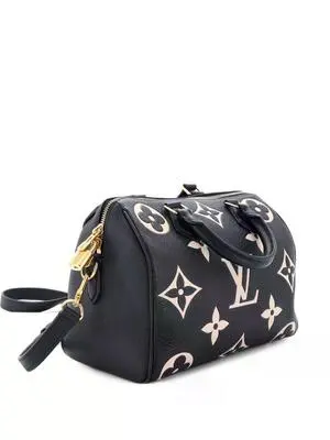 LOUIS VUITTON Speedy Bandouliere Bag Bicolor Monogram Empreinte Giant 25 Handbag