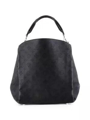 LOUIS VUITTON Mahina Leather Pm Hobo Bag - Black