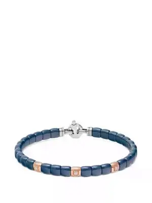 BARAKÀ Polished Bead Embellished Bracelet With Clasp Fastening