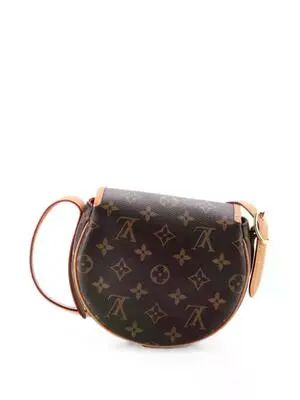LOUIS VUITTON Tambourin Nm Handbag Monogram Canvas Crossbody Bag - Brown