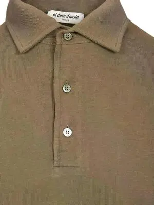 AL DUCA D’AOSTA 1902 Ribbed-trim Polo Shirt