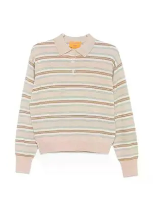 Guest In Residence Striped Polo Top