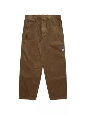 AAPE BY *A BATHING APE Moonface Patch Corduroy Trousers