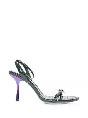 DIESEL® D-vina Iridescent-heel Sandals - Green
