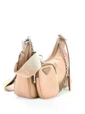 Prada Re-edition 2005 Shoulder Bag Tessuto Small Crossbody Bag - Neutrals