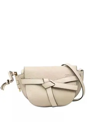 Loewe 2019 Mini Leather Gate Crossbody Bag - Brown