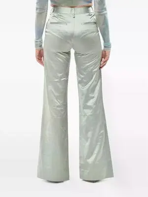 Off-White Satin Slit-detail Trousers