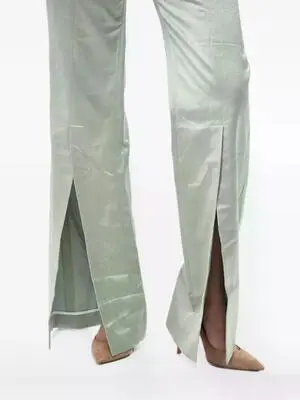 Off-White Satin Slit-detail Trousers