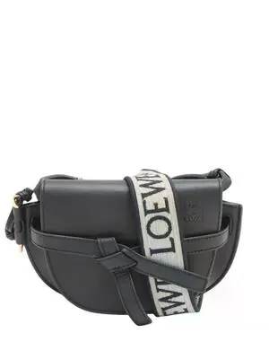 Loewe 2010-2026 Mini Soft Calf Gate Dual Crossbody Bag - Black