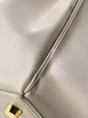 Celine 16 Top Handle Bag In Smooth Calfskin - Neutrals