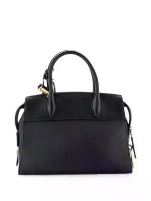 Prada Saffiano City Calf Small Satchel Tote - Black