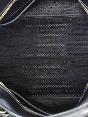 Prada Saffiano City Calf Small Satchel Tote - Black