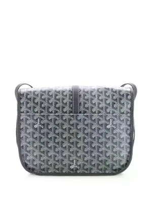 Goyard Belvedere Ii Messenger Bag Coated Canvas Mm Crossbody Bag - Grey