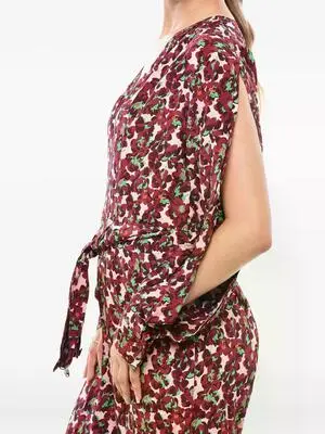 Stella McCartney Blossom Floral-print Silk Jumpsuit