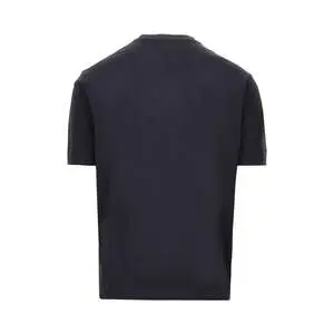 Emporio Armani Jerey T-hirt With Logo Print - Blue