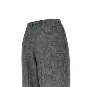 Emporio Armani Wool-blend Flannel Wide Leg Pants