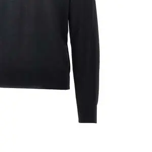 Emporio Armani Virgin Wool Turtleneck With Eagle Embroidery