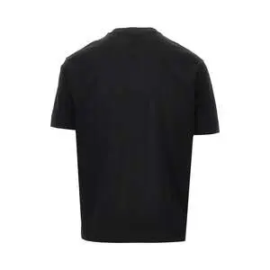 Emporio Armani Jerey T-hirt With Logo Print - Black