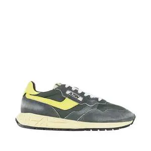 AUTRY AUTRY Reelwind Low Sneakers In Suede And Nylon Green
