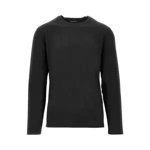 EA BODYWEAR Tretch Jerey T-hirt With Eagle Embroidery - Black