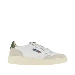 AUTRY Medalist Low Leather Sneakers With Suede Details - White