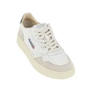 AUTRY Medalist Low Leather Sneakers With Suede Details