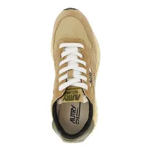 AUTRY Reelwind Low Sneakers In Suede And Nylon - Beige