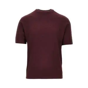 Emporio Armani Virgin Wool Knitted T-shirt - Red
