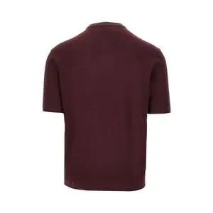 Emporio Armani Virgin Wool Knitted T-shirt - Red