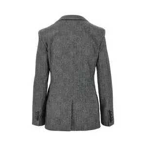 Emporio Armani Wool-blend Single-breasted Flannel Jacket