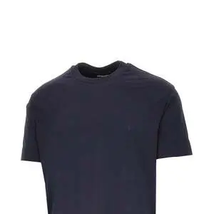 Emporio Armani Tretch Jerey T-hirt With Eagle Embroidery