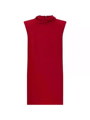 Valentino Garavani Silk High Neck Sleeveless Dress