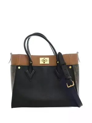LOUIS VUITTON Monogram Side Mm Satchel - Black