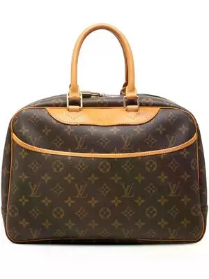 LOUIS VUITTON 2003 Monogram Deauville Handbag - Brown