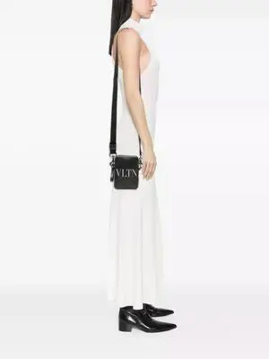 Valentino Garavani 2018-2026 Small Leather Vltn Crossbody Bag - Black