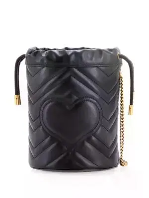 Gucci Gg Marmont Matelassé Leather Mini Bucket Bag