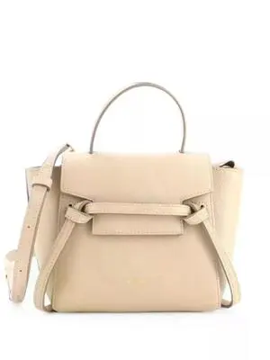 Celine Belt Bag Textured Leather Pico Shoulder Bag