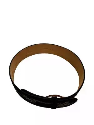 Alexander McQueen Embellished Suede Belt