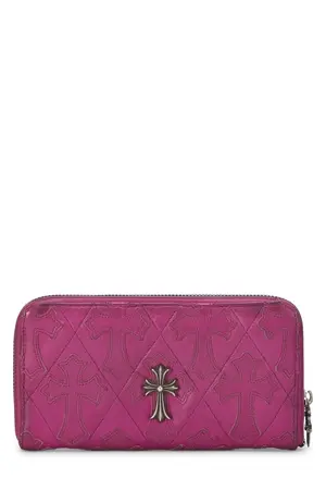 Chrome Hearts Cemetery Cross Zip-around Wallet