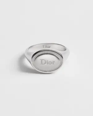 Dior Médaillon Signet Ring - Silver