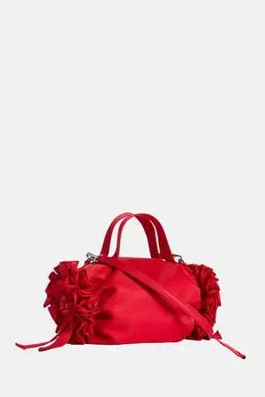 Simone Rocha Mini Double-ribbon Rosette Bag - Red
